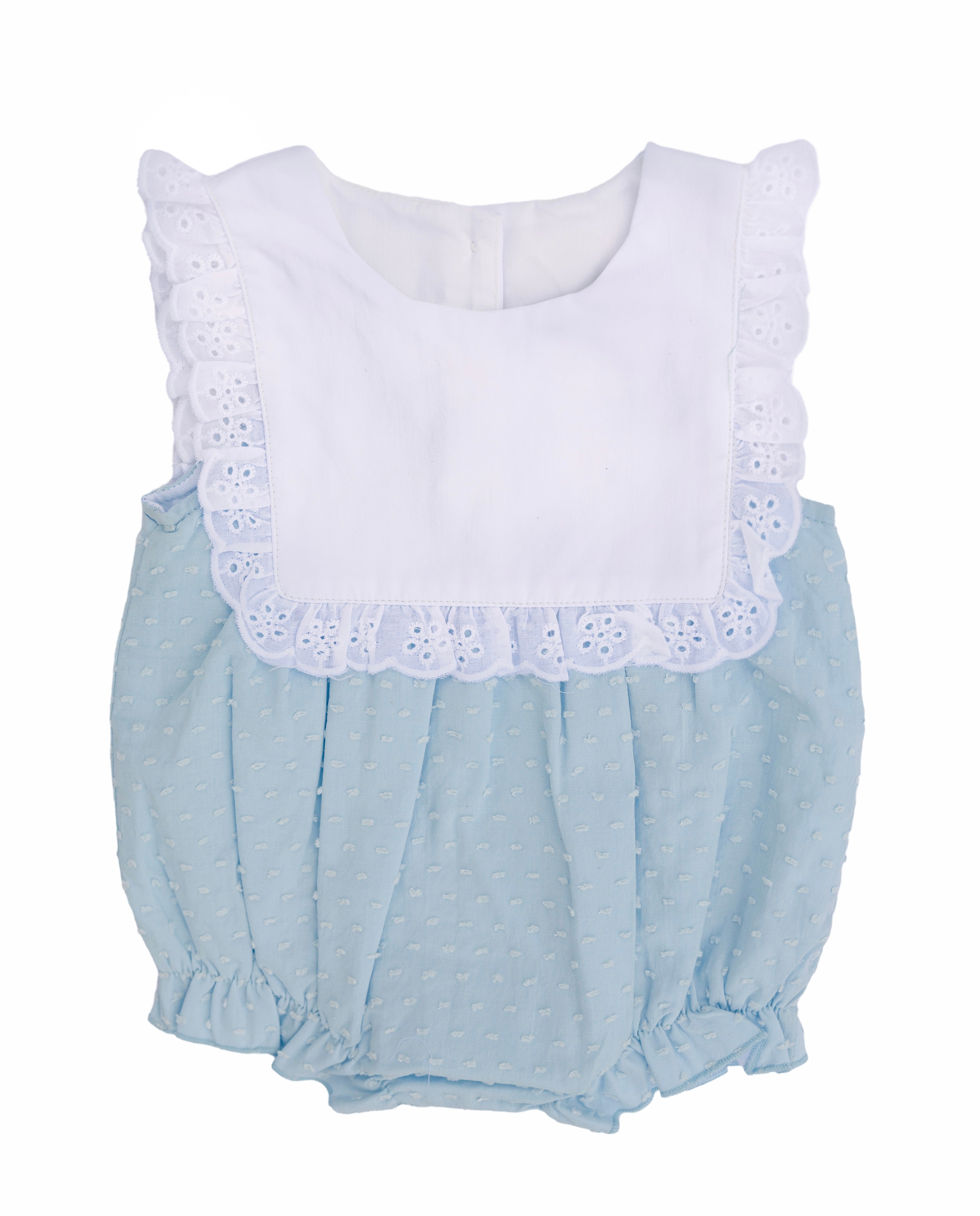 RTS Blue Swiss dot bubble – Made for Aspen